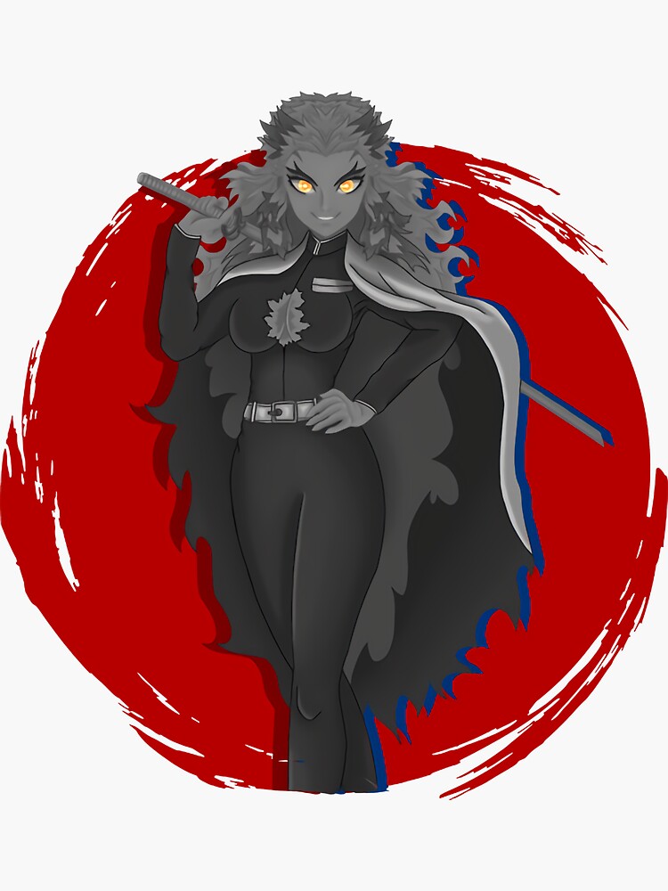 "Miss Kyojur0 Flame Hashira" Sticker for Sale by RobertaDawson | Redbubble