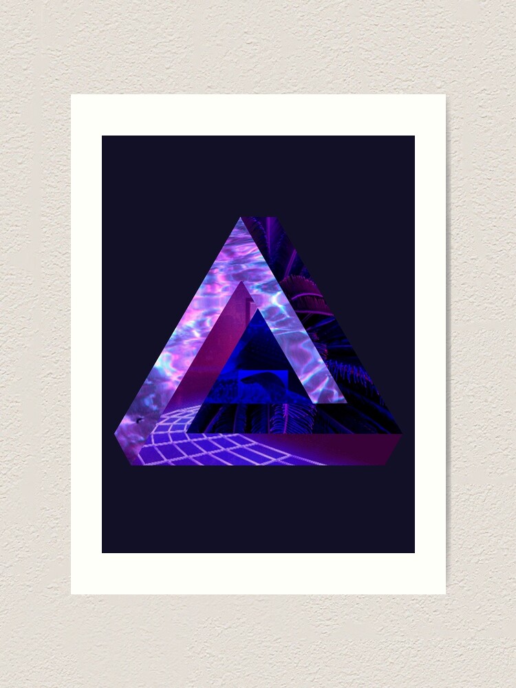 "Vaporwave Triangle" Art Print by GeeBeeKay | Redbubble