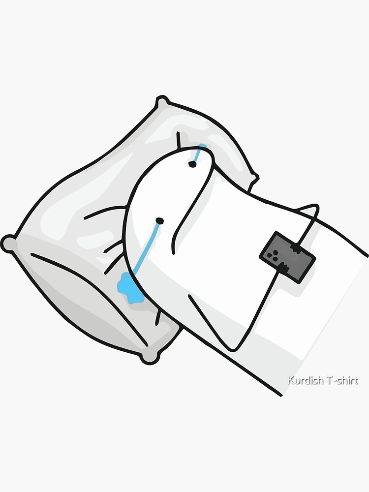 "Flork is crying on his\her bed" Sticker for Sale by Kurdish T-shirt ...