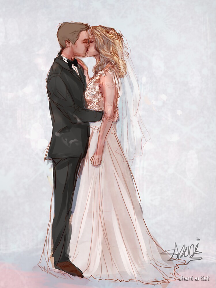 "olicity wedding" Sticker for Sale by nishnoosh | Redbubble