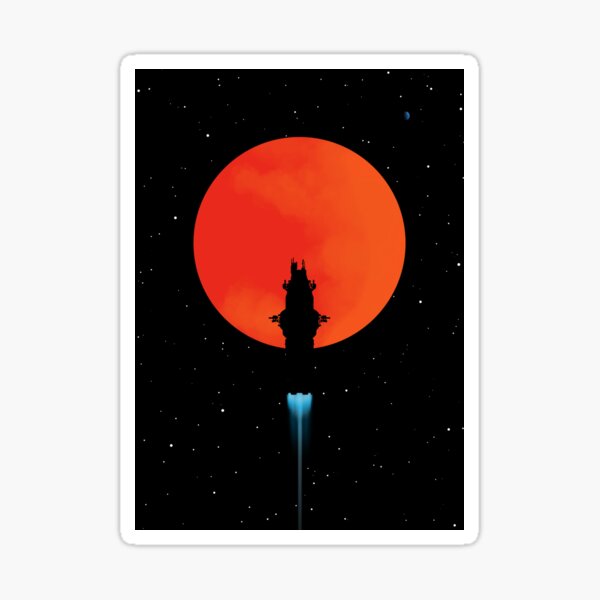 "Rocinante Silhouette " Sticker for Sale by My-Digital-Mind | Redbubble