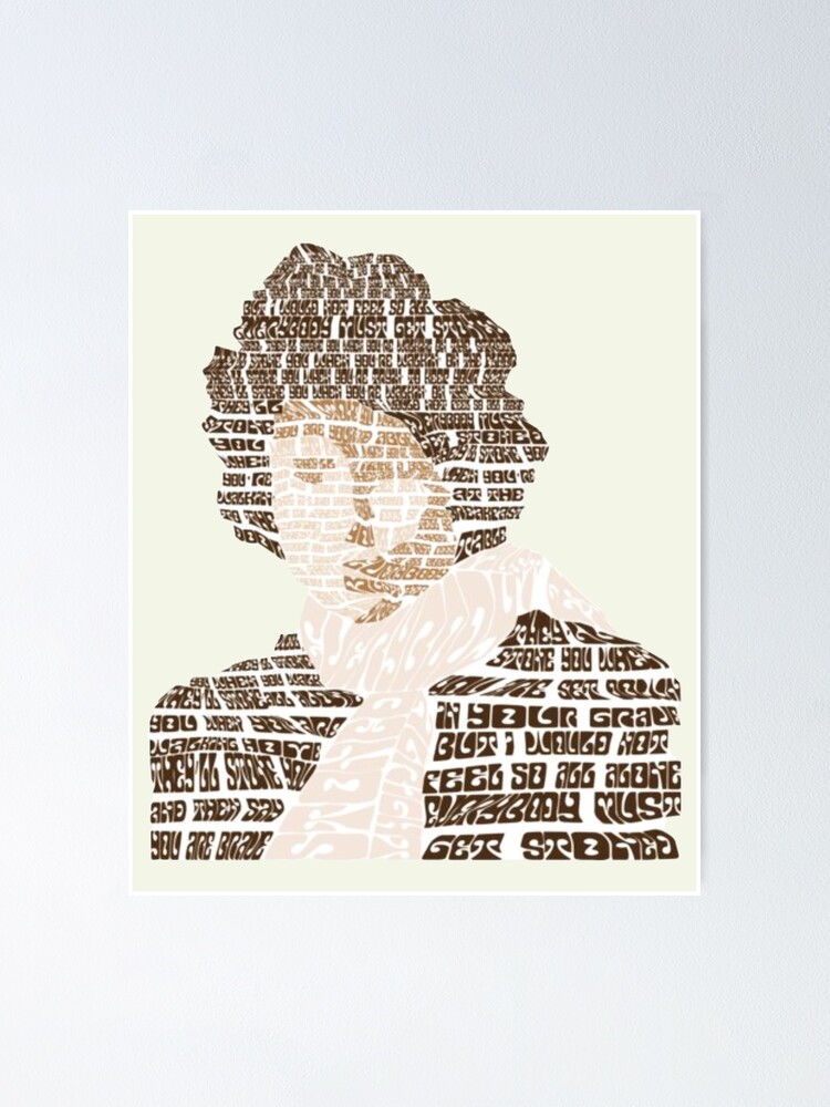 "Bob Dylan typography" Poster for Sale by NihiShopRed | Redbubble