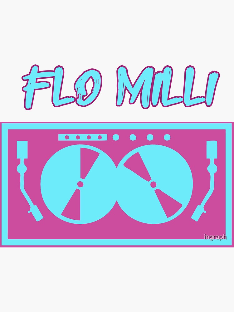 "Flo Milli Shit Design" Sticker for Sale by ingraph | Redbubble