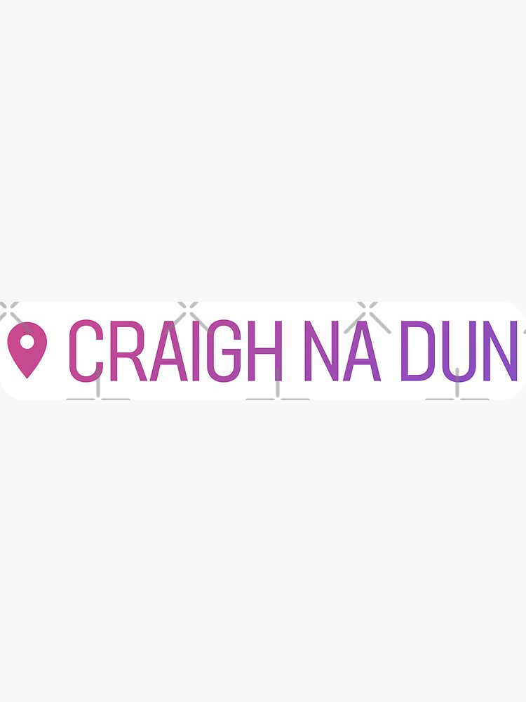 Diana Gabaldon Outlander Location Craigh Na Dun Sticker For Sale By