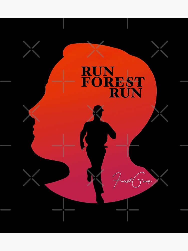 "Run Forest Run Silhouette Art" Poster for Sale by Artsilhouette ...