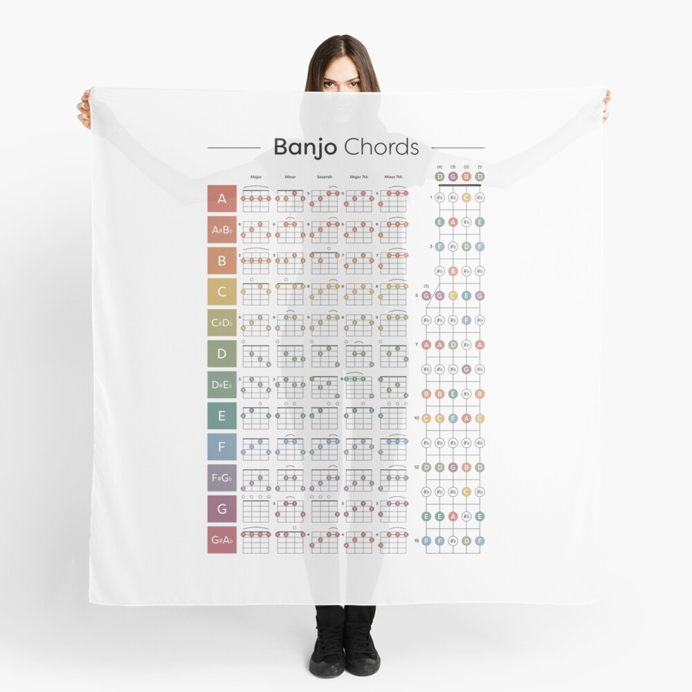 "Banjo Chord Chart" Poster for Sale by pennyandhorse | Redbubble
