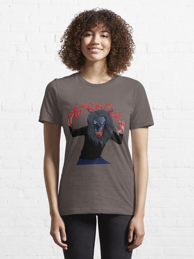 "Creep - HQ Peachfuzz Werewolf Mask Pose - " T-shirt for Sale by ...