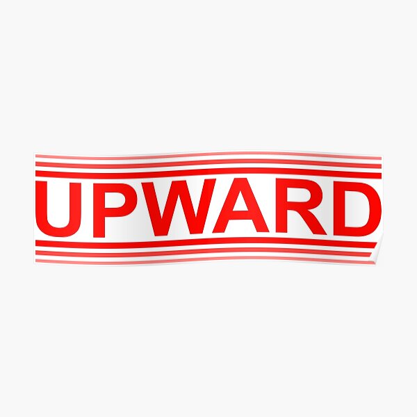 "Red Upward with Fading Lines" Poster for Sale by GraffitiJoe | Redbubble