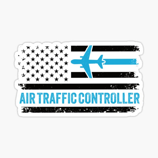 "Air Traffic Controller Distressed Vintage USA Flag: ATC Airplane ...