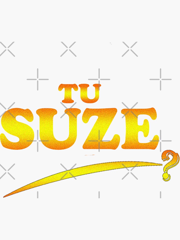 "Tu Suze Retro" Sticker for Sale by kambil-ijo | Redbubble