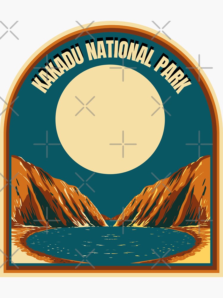"Kakadu National Parks" Sticker for Sale by retrotravelart | Redbubble