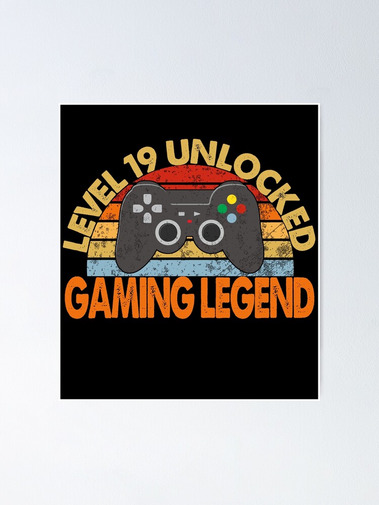 "Level 19 freigeschaltete Gaming-Legende | Legendärer Vintage-Gamer ...