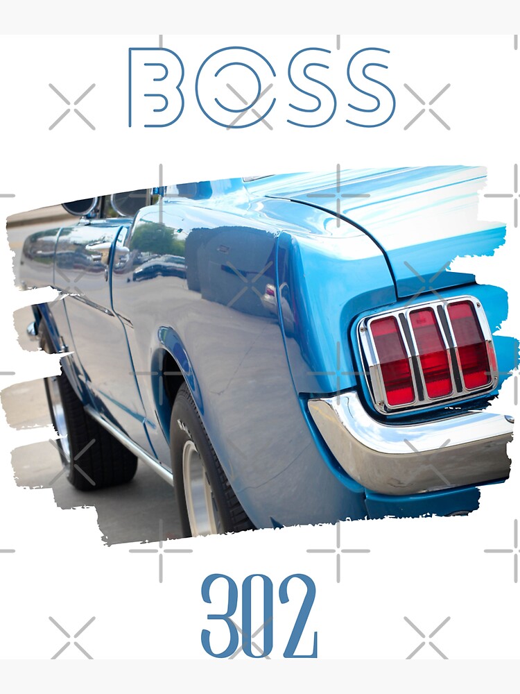 "King of Speed- Mustang - BOSS 302- stickers" Sticker for Sale by ...