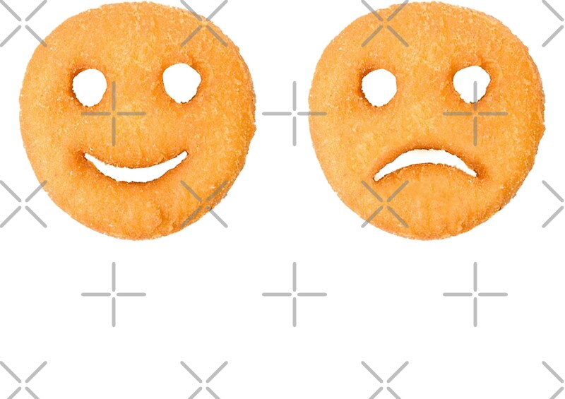 "Smiley and Sad face fries" by FoJoj | Redbubble