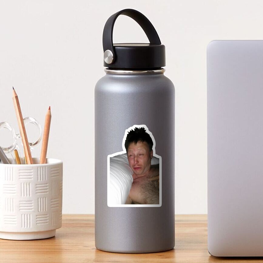 "HQ Guy Limmy Waking Up Meme" Sticker for Sale by fomodesigns | Redbubble