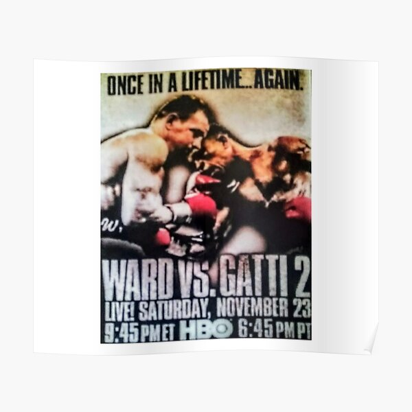 "Arturo Gatti v Micky Ward II" Poster for Sale by footydezigns | Redbubble