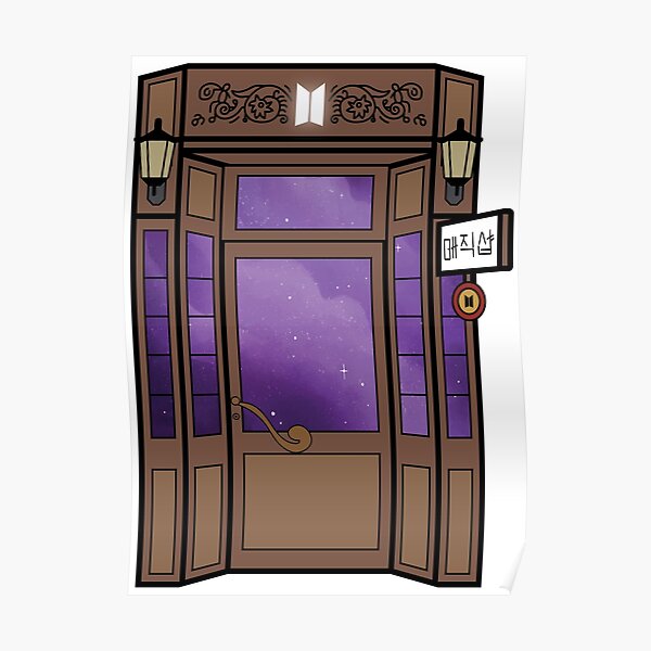 "BTS Magic Shop Sticker" Poster for Sale by mochimini95 | Redbubble