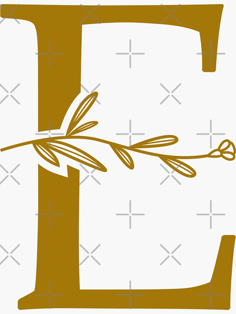 " e letter " Sticker for Sale by T-shirtworld1 | Redbubble