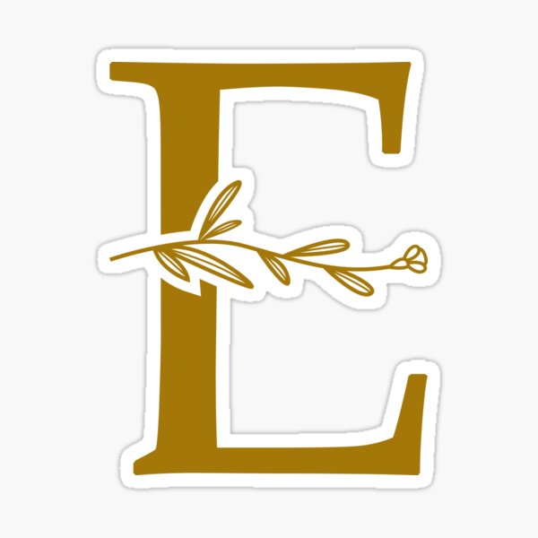 " e letter " Sticker for Sale by T-shirtworld1 | Redbubble