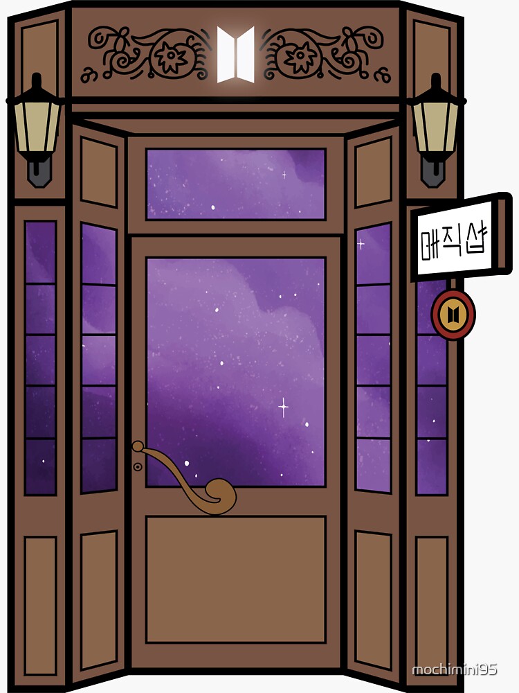 "BTS Magic Shop Sticker" Sticker for Sale by mochimini95 | Redbubble