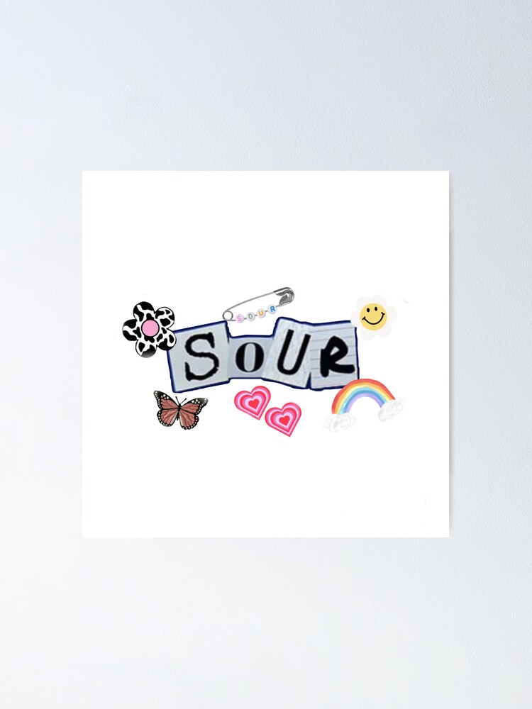 "SOUR" Poster for Sale by kznprints | Redbubble