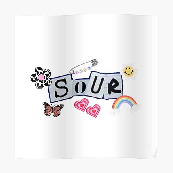 "SOUR" Poster for Sale by kznprints | Redbubble