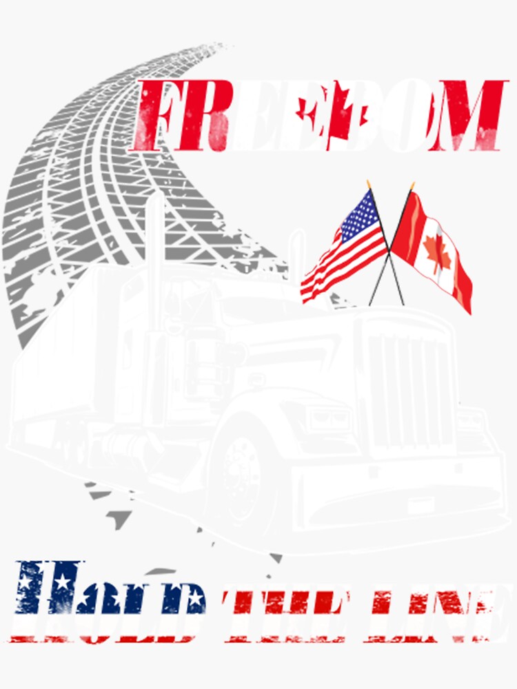 "Meme Truckers Freedom Convoy 2022 Trucker USA" Sticker for Sale by ...