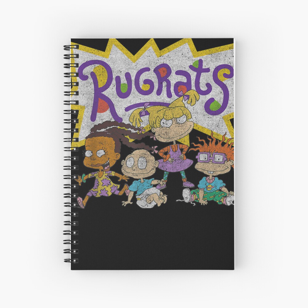 "Nickelodeon Rugrats Vintage Group Shot Logo" Spiral Notebook for Sale ...
