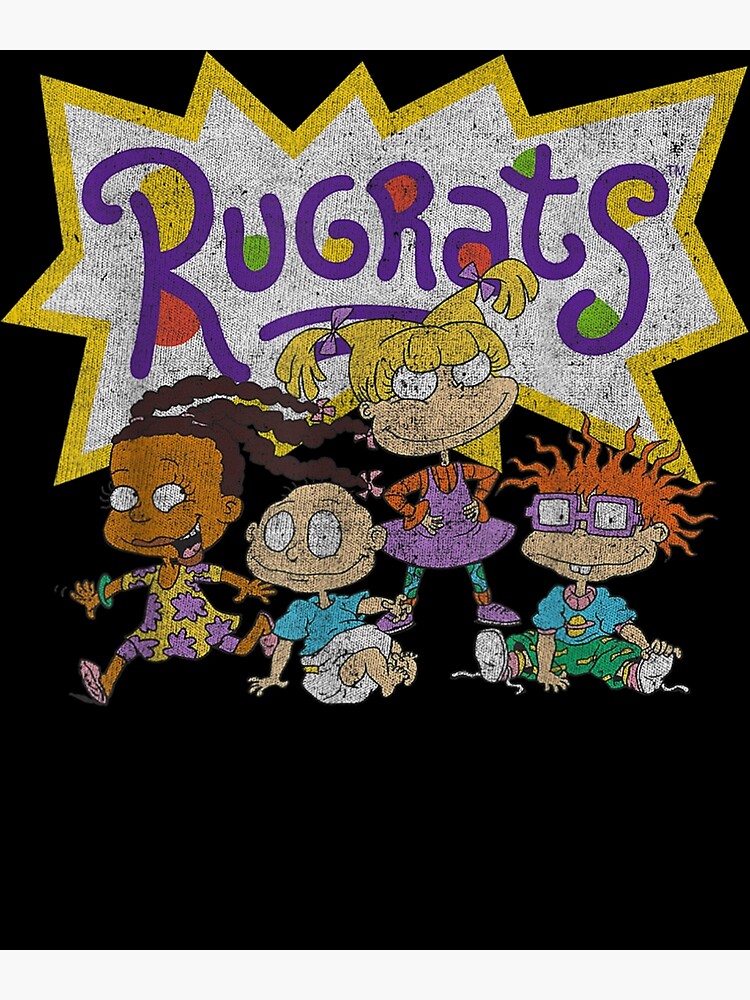 "Nickelodeon Rugrats Vintage Group Shot Logo" Art Print for Sale by ...