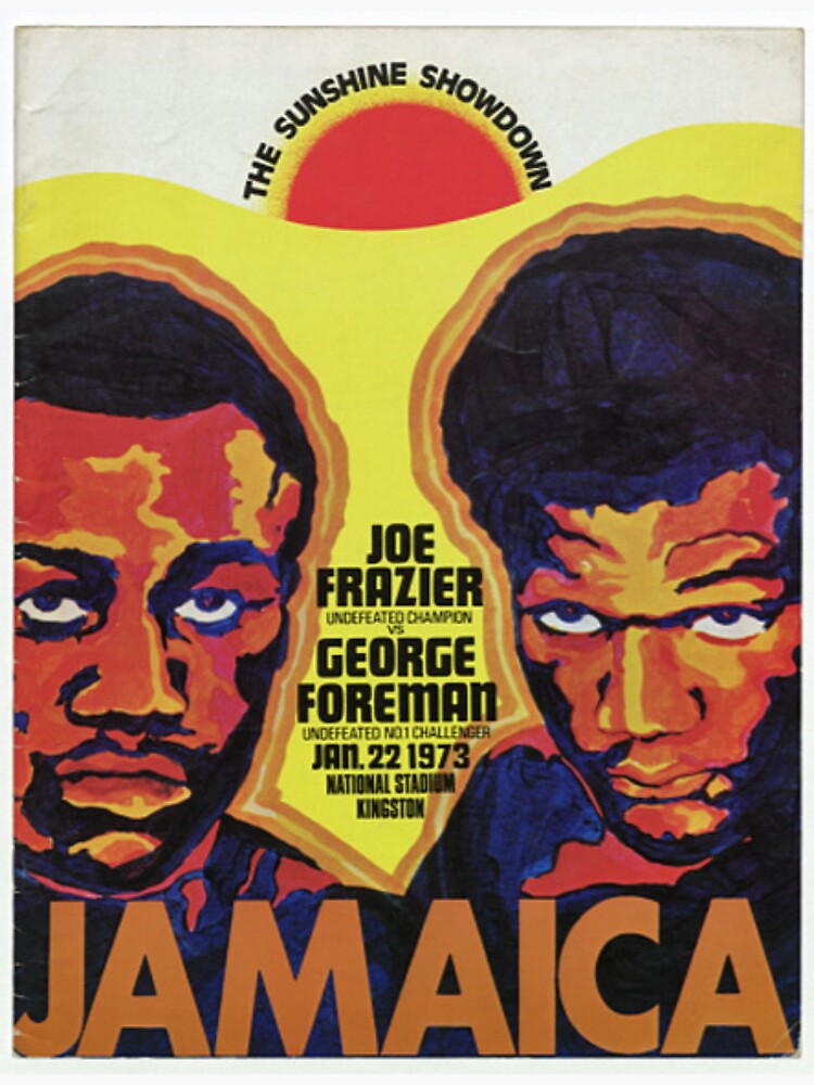 "Joe Frazier v George Foreman" Sticker for Sale by footydezigns | Redbubble