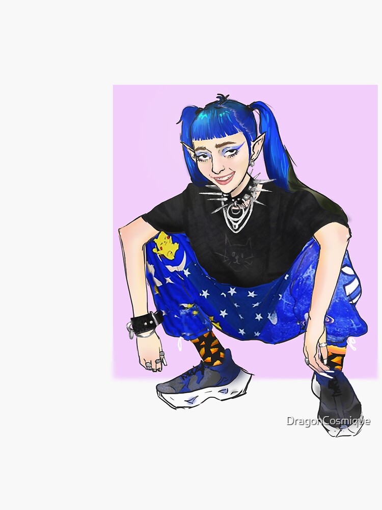 "ashnikko fanart" Sticker for Sale by DragonCosmique | Redbubble