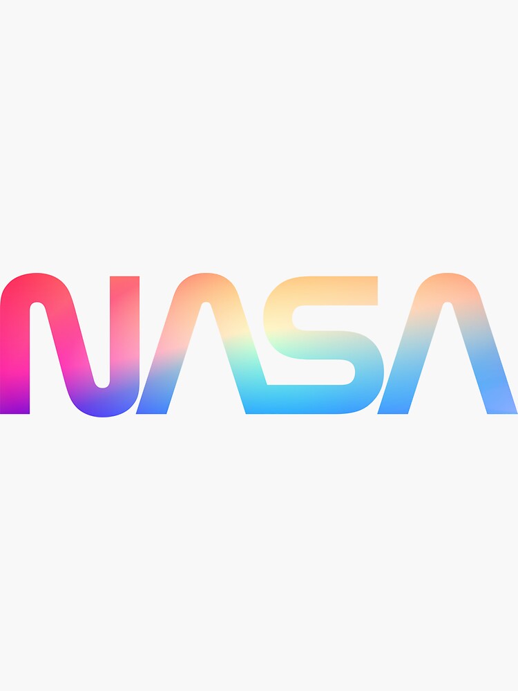 "NASA Worm Logo Space Rocket Engineer Astronomy " Sticker for Sale by ...