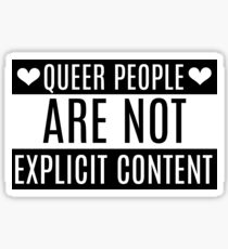 Explicit Content: Stickers | Redbubble