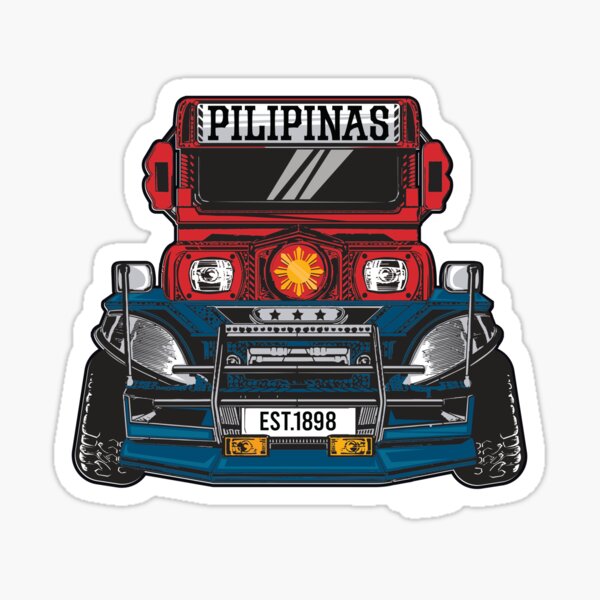 "Classic Filipino Jeepney Pinoy Heritage" Sticker for Sale by ...