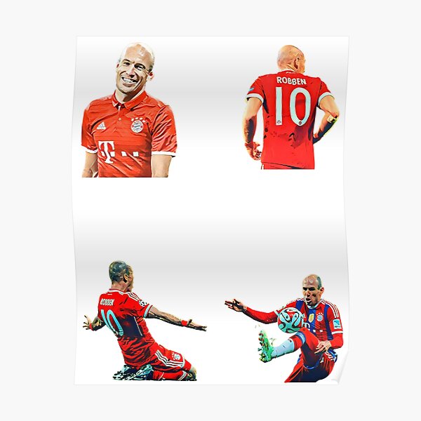 "Arjen Robben Sticker Pack " Poster for Sale by loyalistwhiz | Redbubble