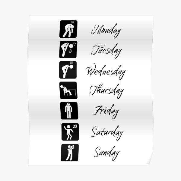 "Daily routine of a programmer" Poster for Sale by ArtisPrints | Redbubble