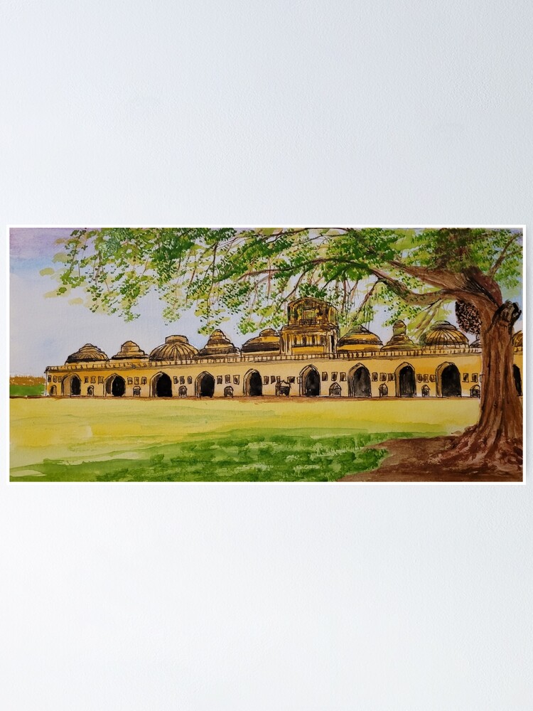 "Elephant stables at Hampi" Poster for Sale by ShankarsGallery | Redbubble