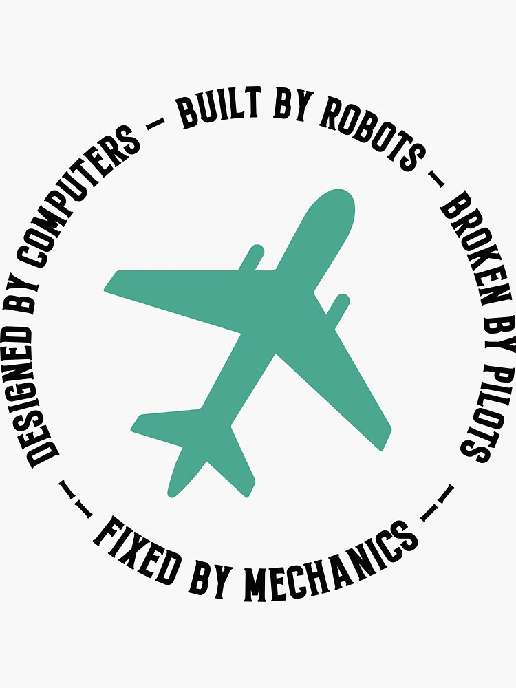 "Fixed By Aircraft Mechanic Airplane Technician: Funny Aviation ...