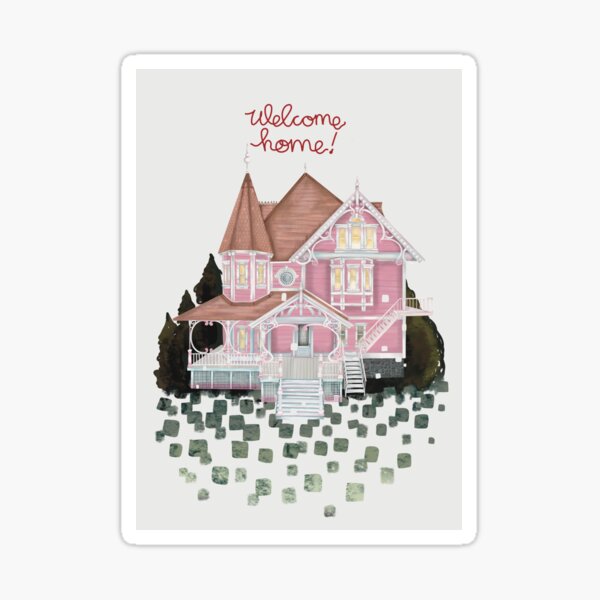 "Welcome Home" Sticker for Sale by kerryartcarroll | Redbubble