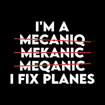 "Aircraft Mechanic I Fix Planes: Funny Aviation Mechanic Gift" Sticker ...