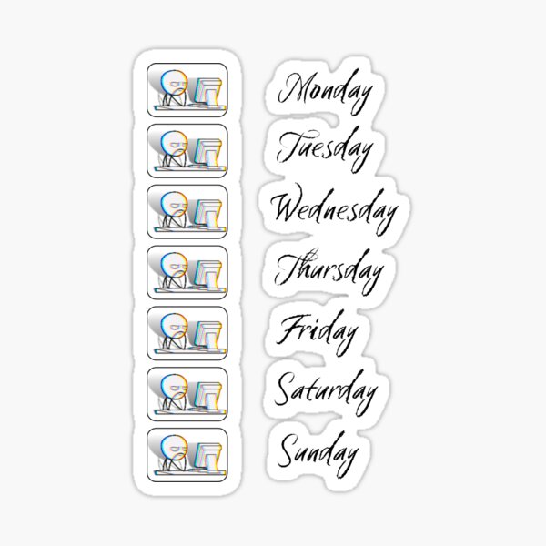 "Computer Stare Meme Work From Home" Sticker for Sale by ArtisPrints ...