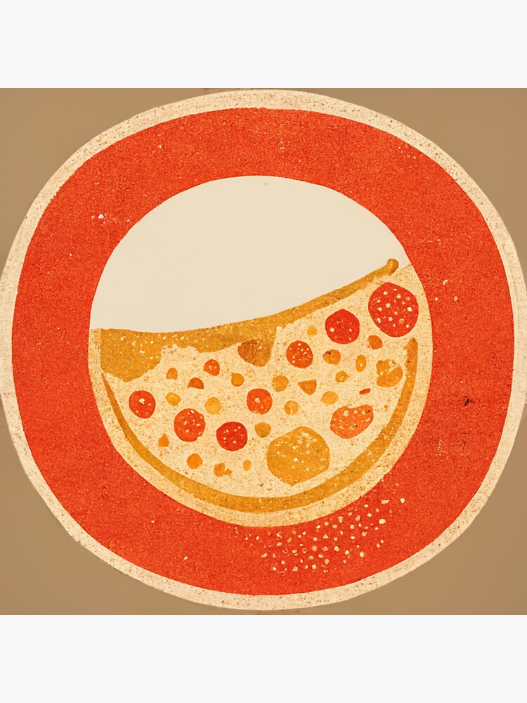 "PIZZA LOGO" Sticker for Sale by Spoillone | Redbubble