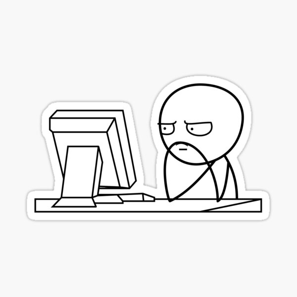 "Cartoon meme sticker " Sticker for Sale by LionArtDesign | Redbubble