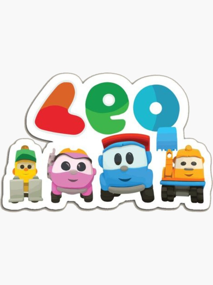 "Leo The Truck, Lifty, Scoop and Lea" Sticker for Sale by ...