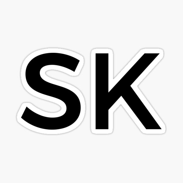 "SK" Sticker for Sale by felipesilva | Redbubble