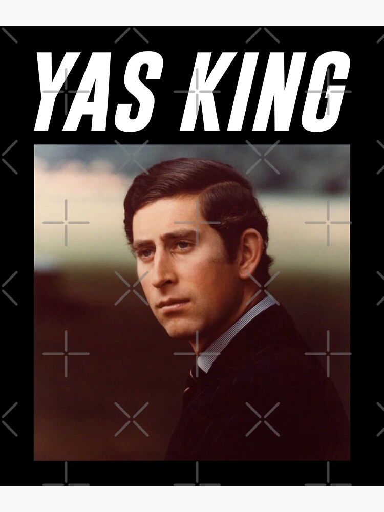 "Yas King Charles of The British Royal Family" Sticker for Sale by Heartworx | Redbubble