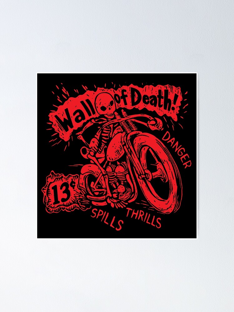"funfair wall of death" Poster for Sale by dtkfred | Redbubble