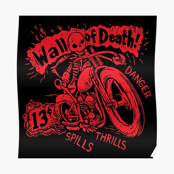 "funfair wall of death" Poster for Sale by dtkfred | Redbubble