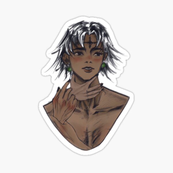 "Blushing Chrollo" Sticker for Sale by fuuemi | Redbubble