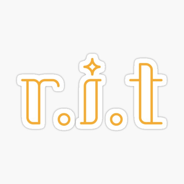 "RIT art design 2" Sticker for Sale by 2classic | Redbubble